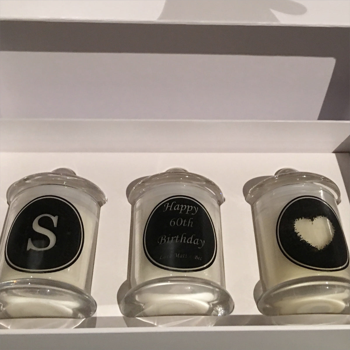 Personalised Trio Candle Pack - Perfect Personalised Candle Gift ...